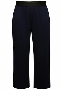 Ulla Popken ELASTIC WAIST - Trainingsbroek - navy blue/donkerblauw ...