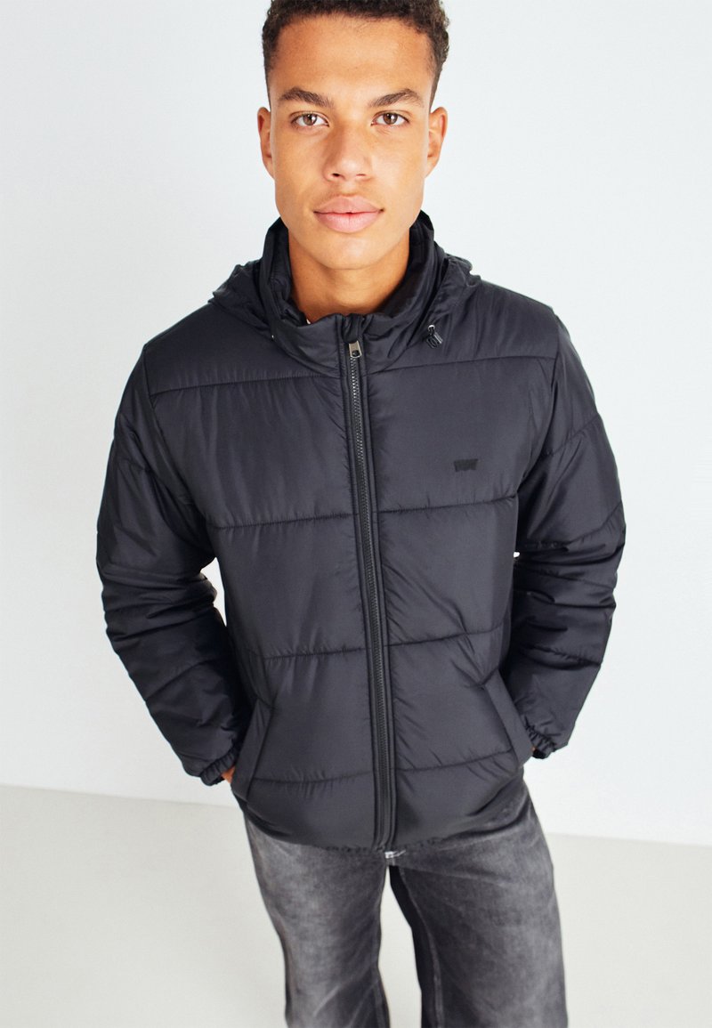 Levi's® SUNSET SHORT PUFFER - Winter jacket - jet black/black - Zalando ...