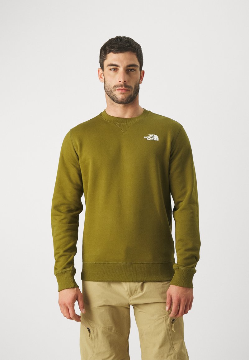 The North Face SIMPLE DOME CREW - Sweatshirt - forest olive/mörkgrön ...