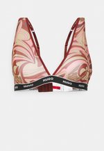 HUGO TRIANGLE SWIRLY - Merevítős melltartó - open pink/rózsaszín ...