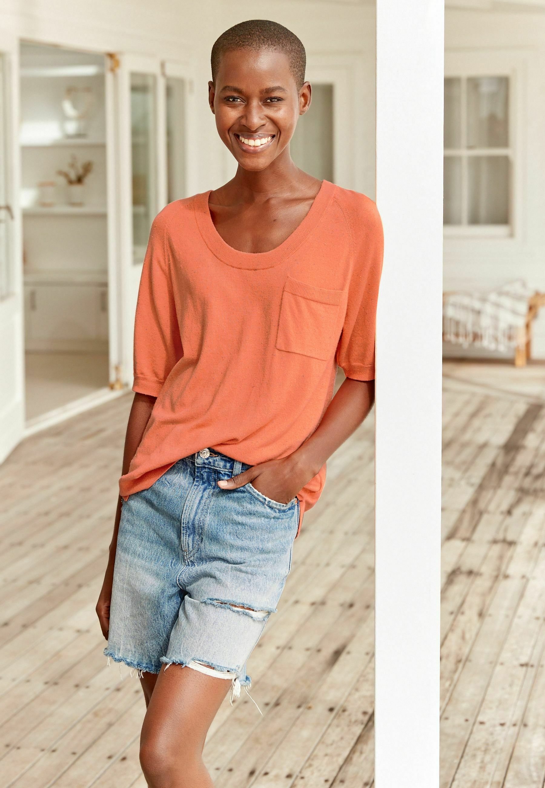 Next SHORT SLEEVE NEPPY T-SHIRT - T-Shirt basic - coral pink/pink ...