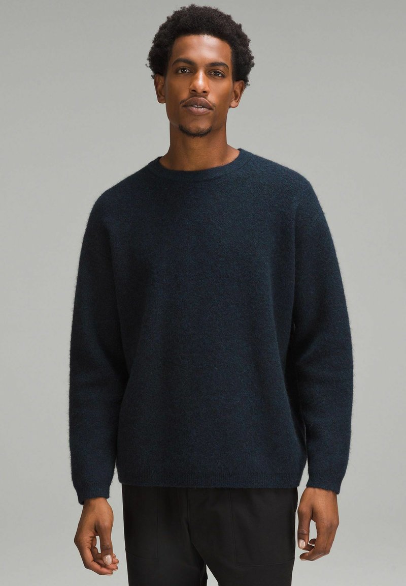 lululemon CREWNECK - Strickpullover - heathered true navy/dunkelblau ...