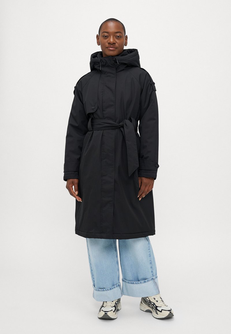 Vero Moda Petite VMJANE LONG COAT - Winter coat - black - Zalando.co.uk