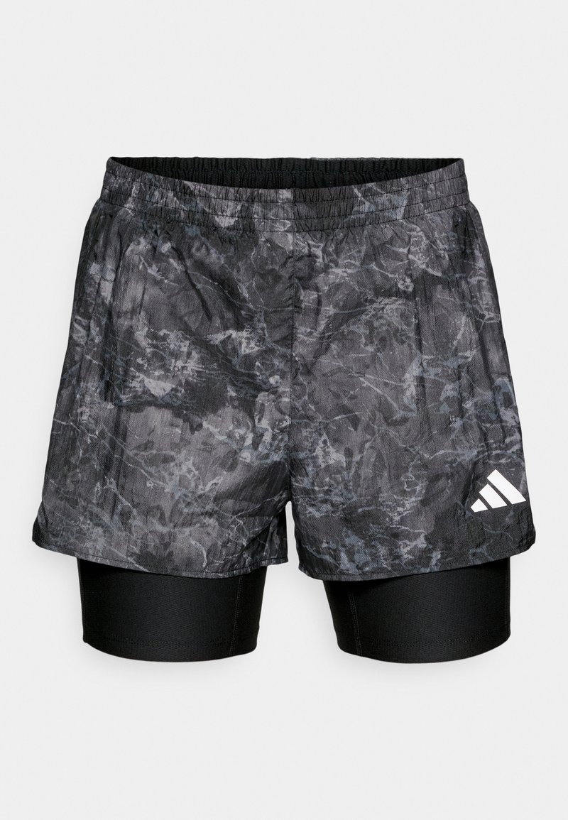 adidas Performance 2-in-1-shortsit - grey four/black/musta - Zalando.fi