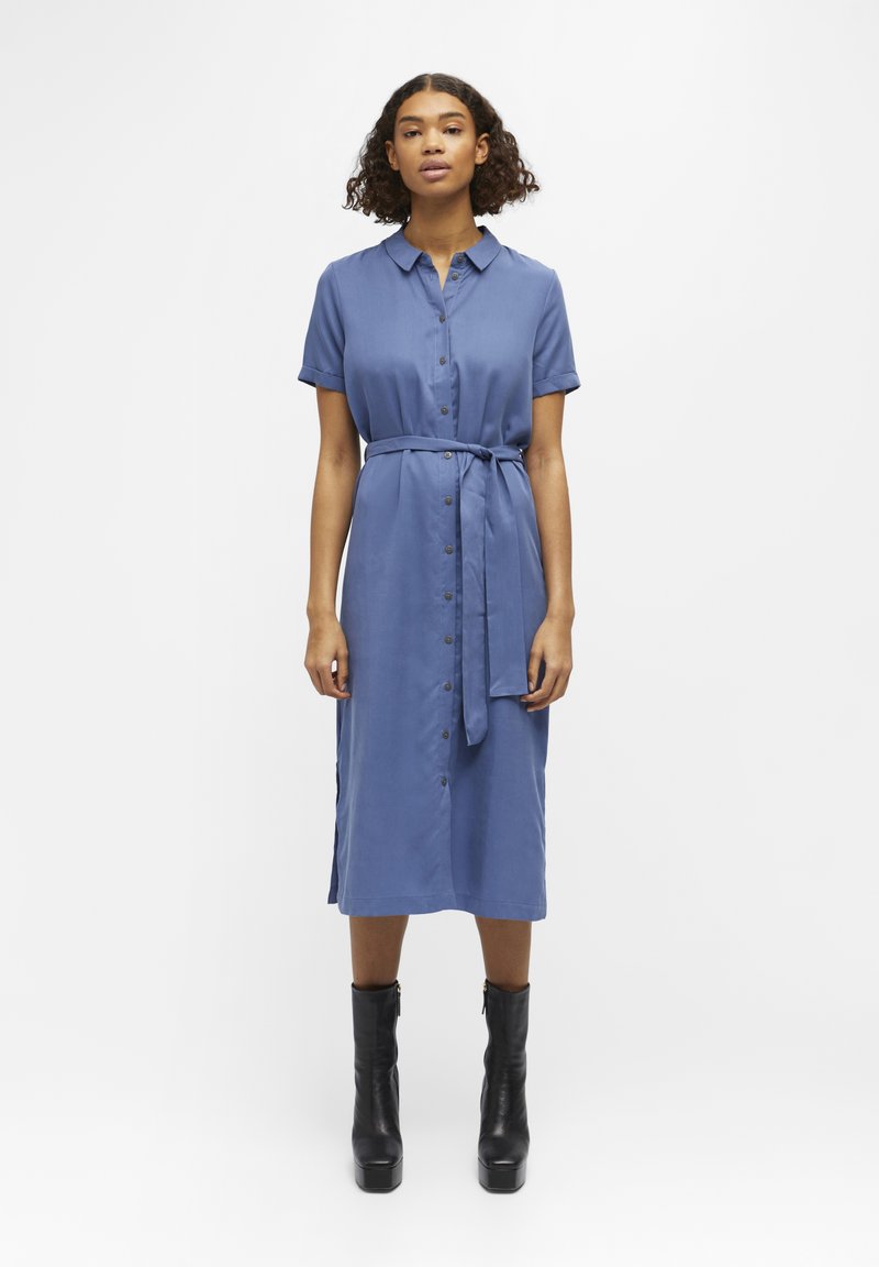 Object OBJTILDA ISABELLA DRESS - Blusenkleid - blue indigo/blau ...