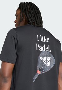 adidas Performance M PADEL CAT G T - Print T-shirt - black - Zalando