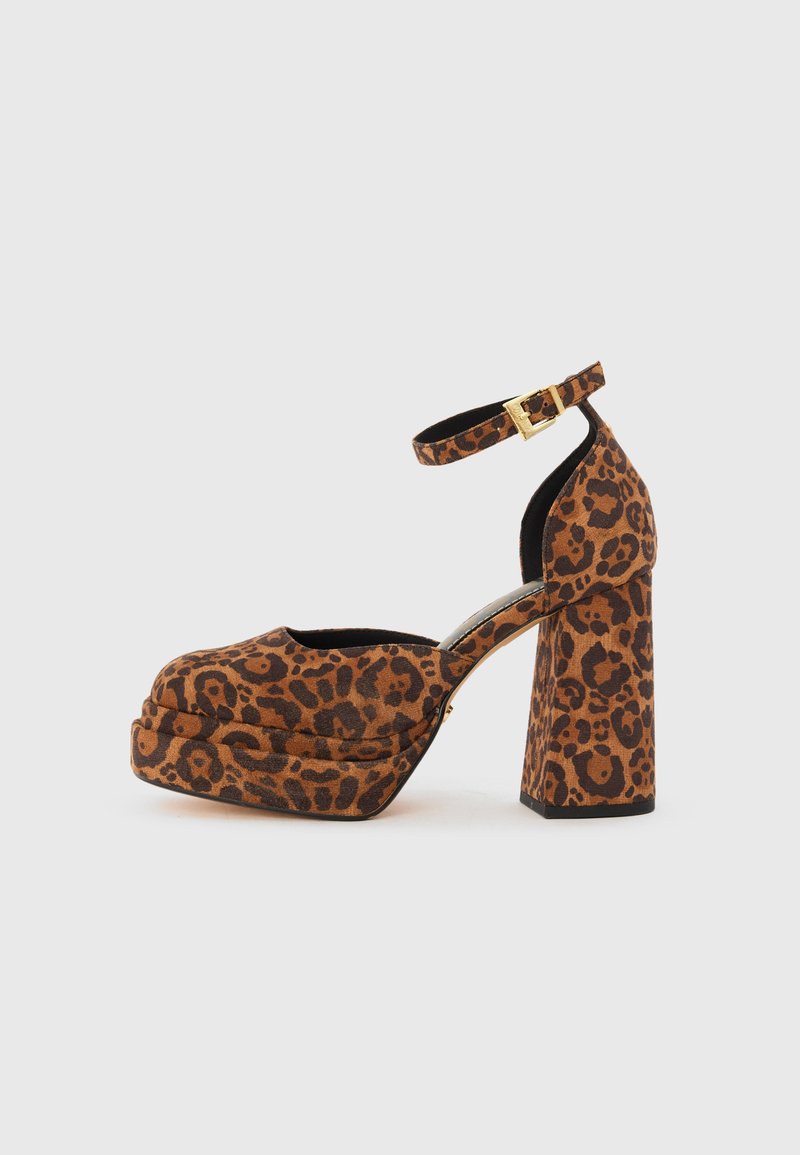 Buffalo MAY DORSAY - Platform heels - black/brown/brown - Zalando.co.uk