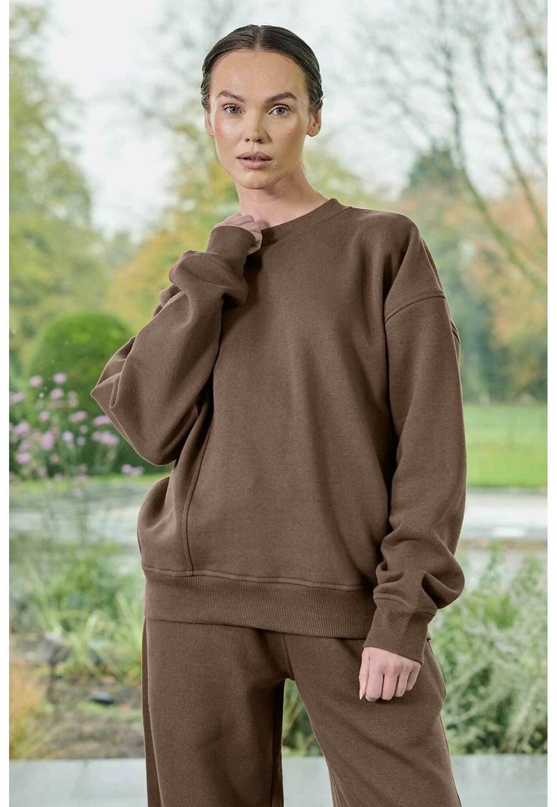 HERMAN&CO UNISEX CREW NECK SWEATSHIRT - Sweatshirt - brown - Zalando.co.uk