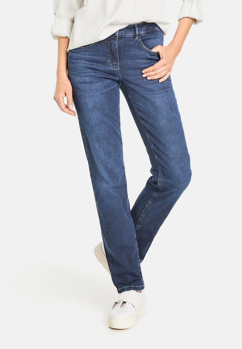 Gerry Weber Jeans Slim Fit - dark blue denim mit use/dark-blue denim ...