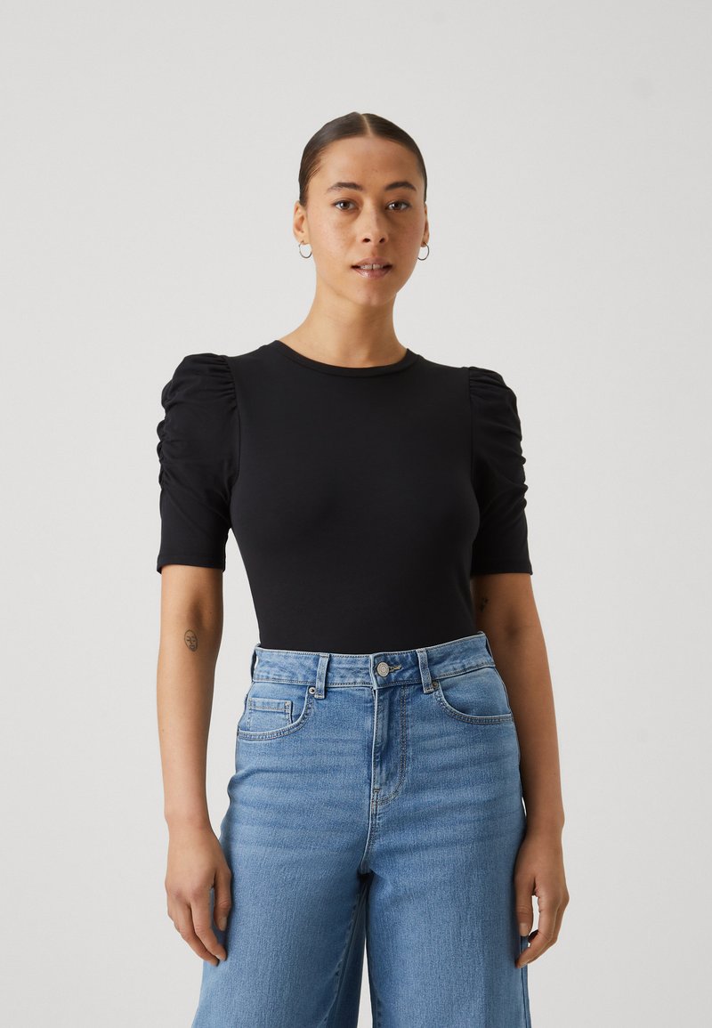 ONLY Petite ONLZAYLA PUFF BODY - T-Shirt print - black/schwarz - Zalando.ch