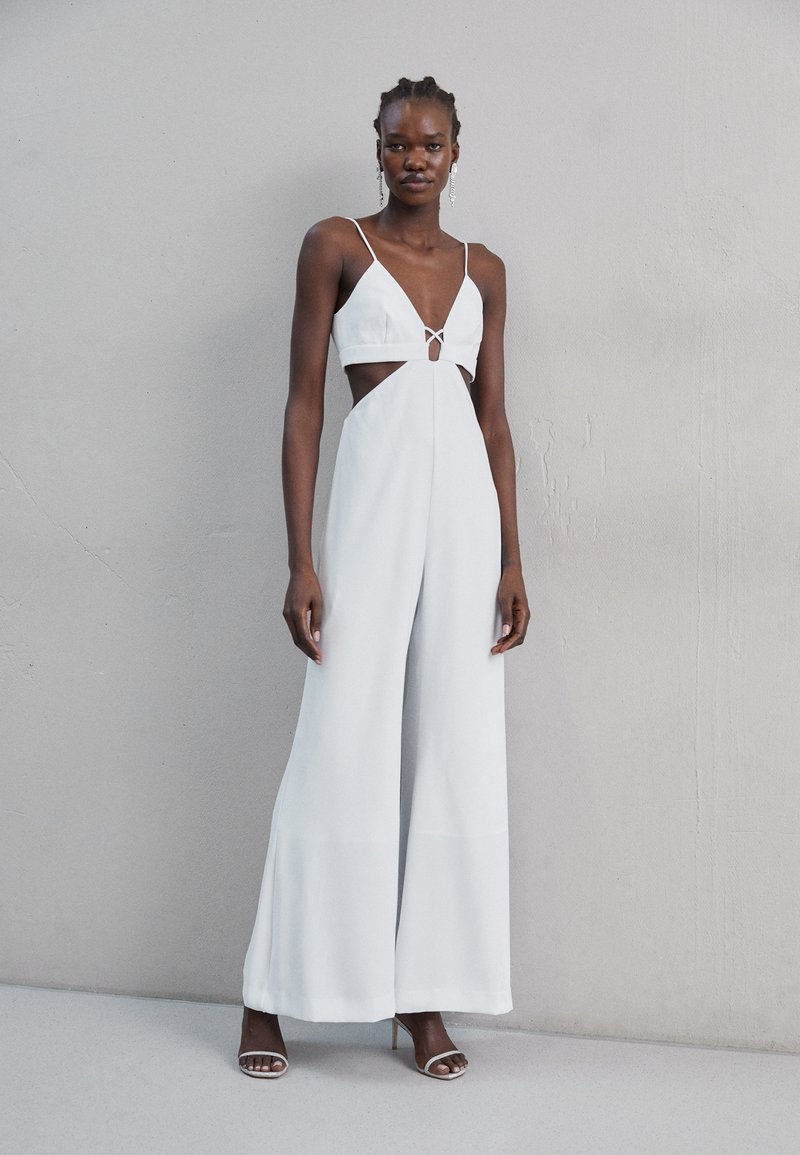 Et Ochs WEDDING CARTER WIDE LEG - Jumpsuit - optic white/weiß - Zalando.at
