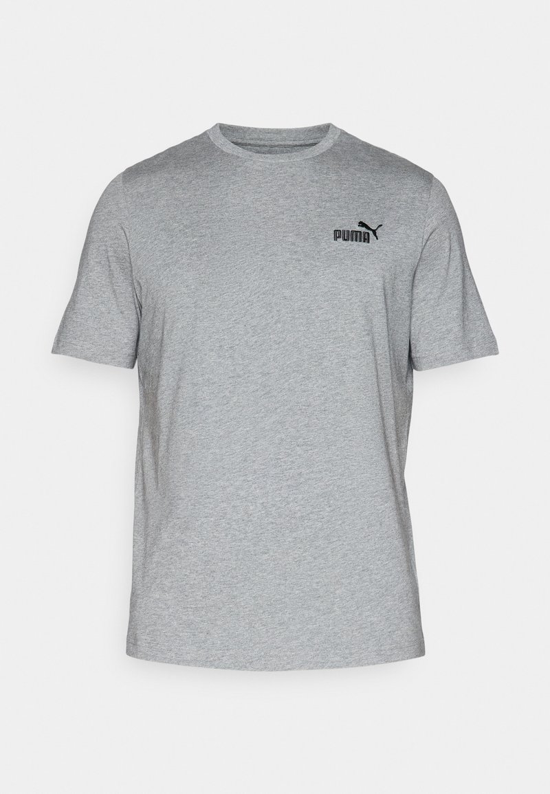 Puma ESS SMALL NO. 1 LOGO TEE - T-Shirt basic - medium gray heather ...