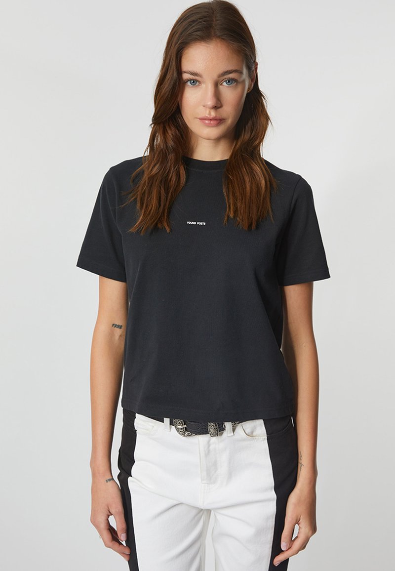 YOUNG POETS TANNIE - T-Shirt basic - black/schwarz - Zalando.at