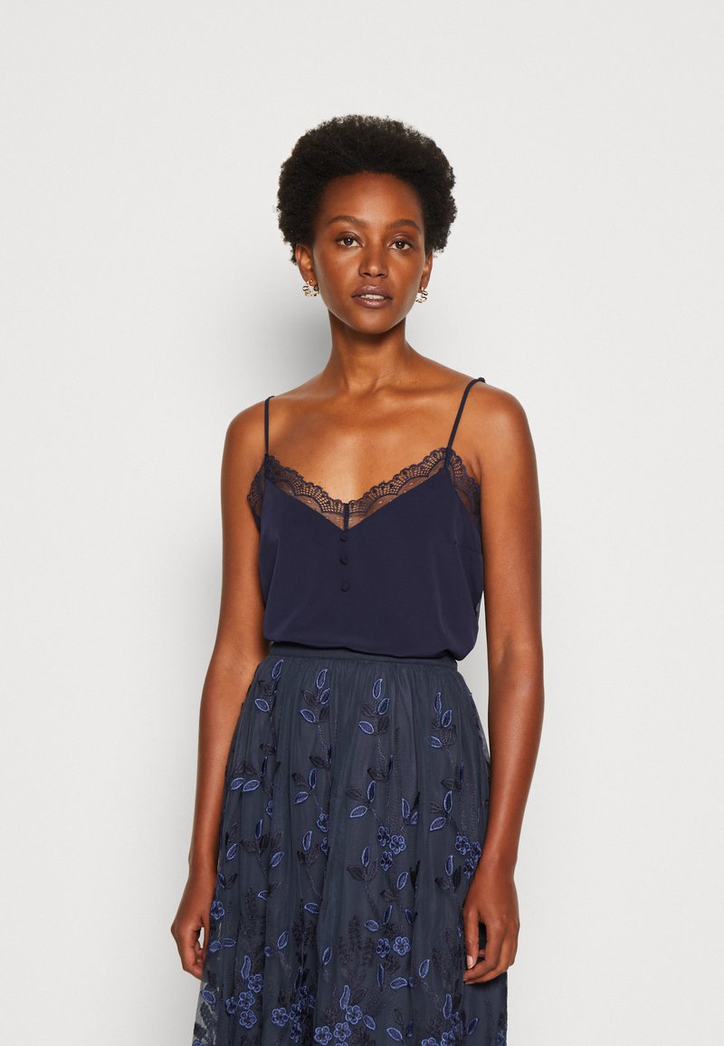 NAF NAF Top - dark blue/mørkeblå - Zalando.dk