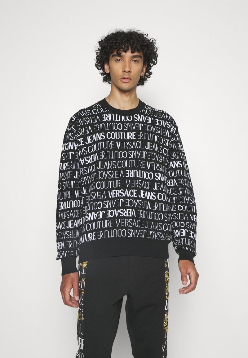 Versace Jeans Couture MULTILOGO - Pullover - black/noir - ZALANDO.BE