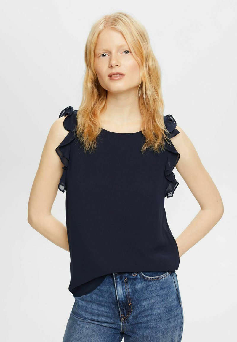 Esprit Collection SUS - Blouse - navy/dark blue - Zalando