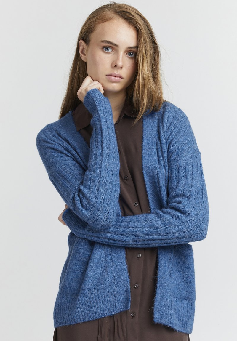 ICHI IHKAMARA - Cardigan - french blue/blue - Zalando.co.uk