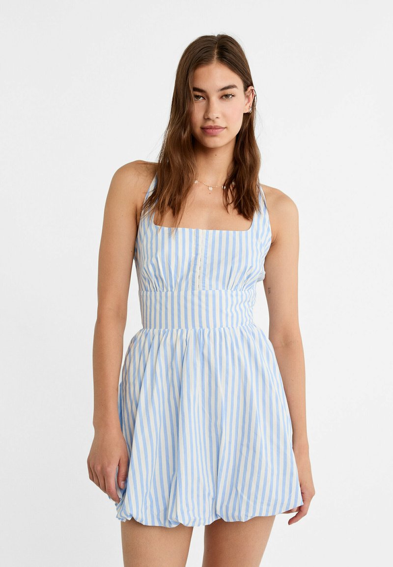 Stradivarius WITH OPEN - Jurk - light blue/lichtblauw - Zalando.be