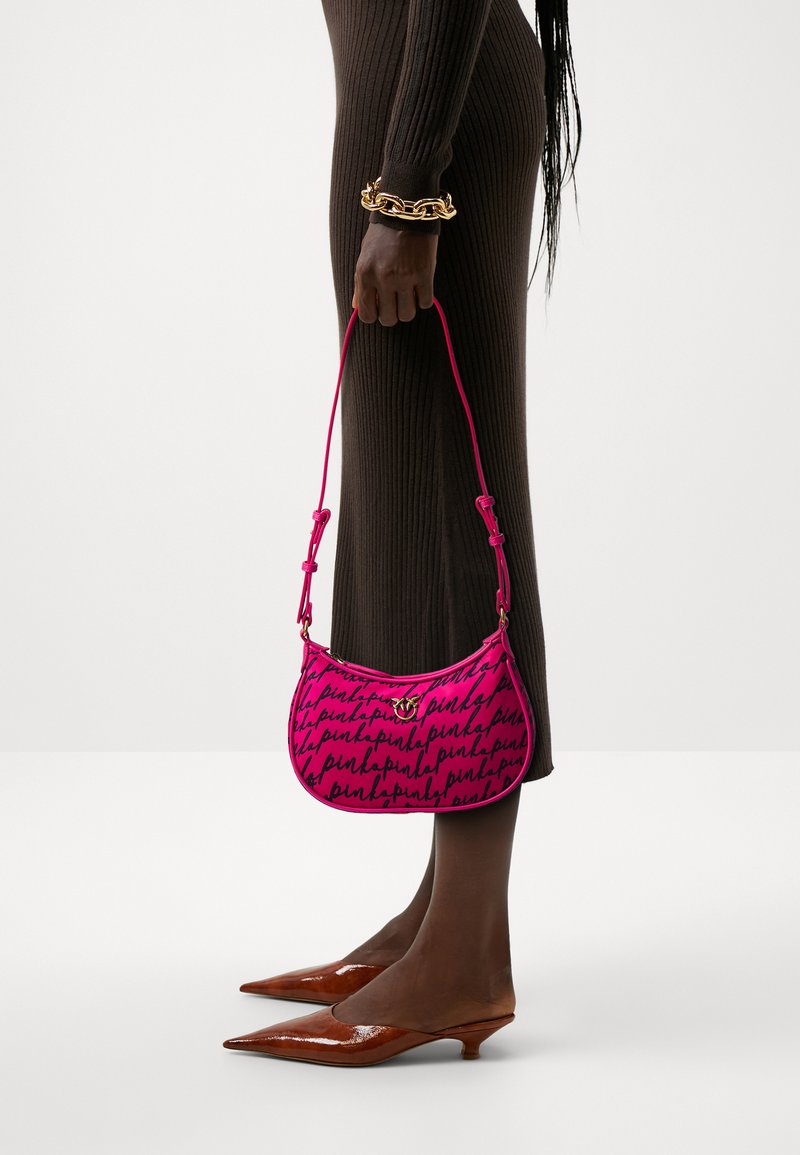 Pinko HALF MOON MINI - Borsa a mano - pink pinko/nero/nero - Zalando.it