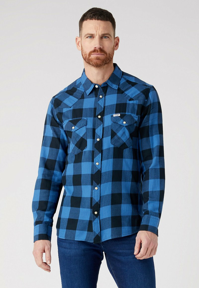Wrangler LS WESTERN - Camisa - federal blue/azul - Zalando.es