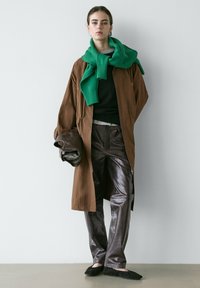 Massimo Dutti LONG TECHNICAL - Parka - dark brown - Zalando