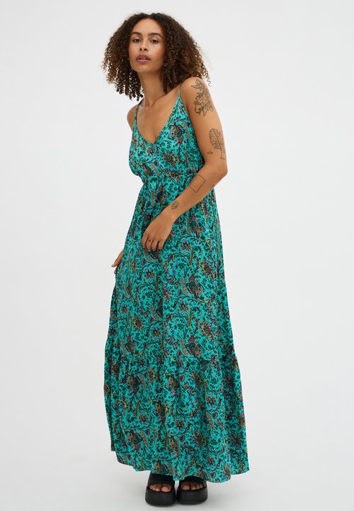 Fransa FRFUN DR - Maxikleid - mini flower aop geranium comb/mehrfarbig ...