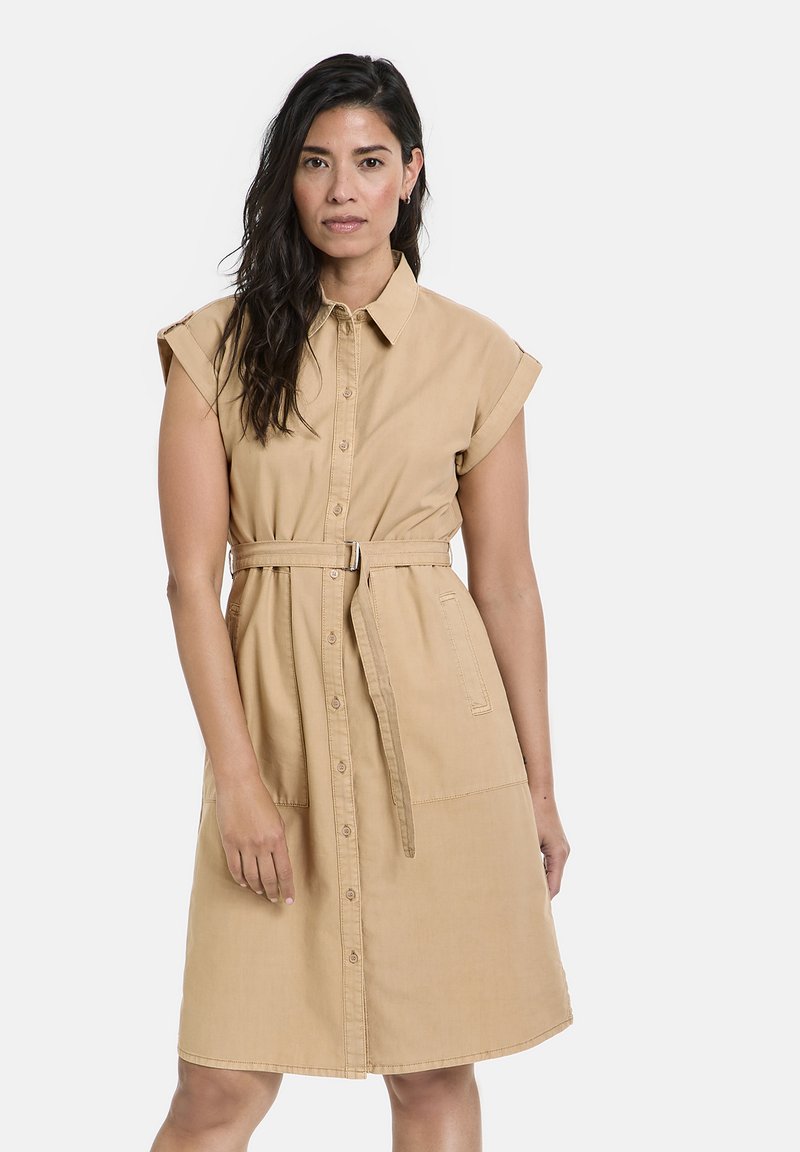 Gerry Weber Denim dress - dune/beige - Zalando
