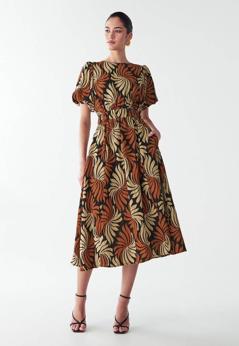 WILLA PEN - Day dress - golden leaf/gold-coloured - Zalando.ie