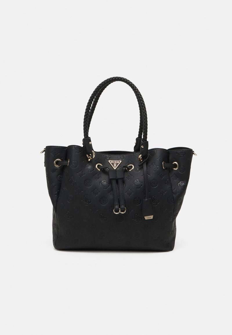 Guess HELAINA DRAWSTRING BUCKET - Handbag - black - Zalando.co.uk