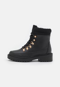 Anna Field WINTER BOOT - Lace-up ankle boots - black - Zalando.co.uk