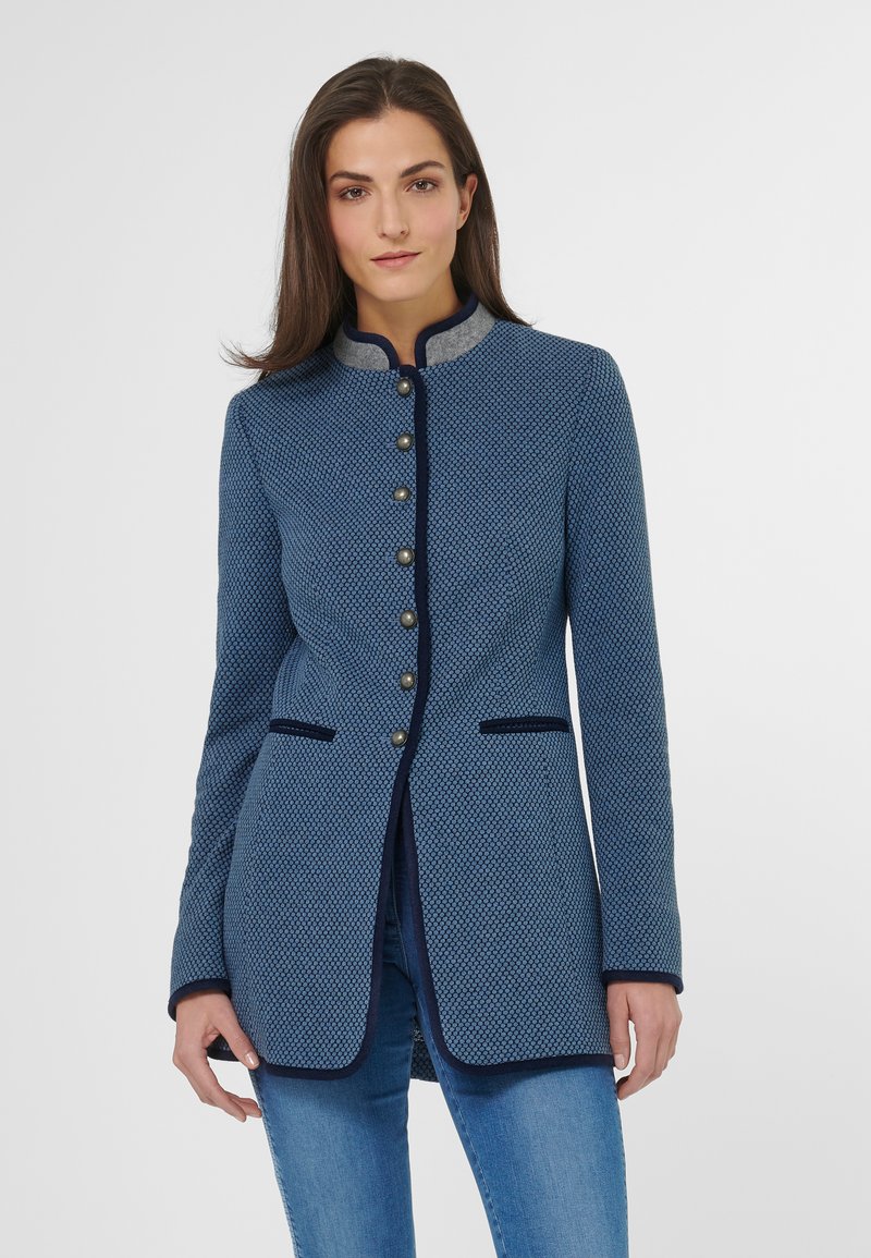 MADELEINE IM FOLKLORE-LOOK - Kurzmantel - rauchblau/blaugrau - Zalando.de