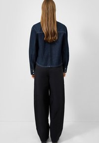 QS Button-down blouse - navy/dark blue - Zalando