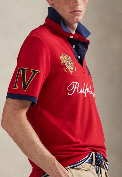 Polo Ralph Lauren CLASSIC FIT CREST MESH POLO SHIRT - Piké - red ...