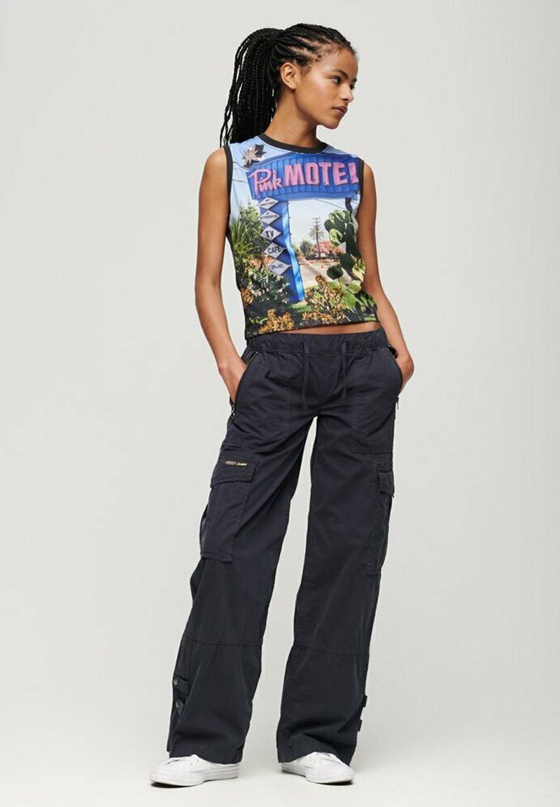 Superdry Top - pink morel aop/grau - Zalando.de
