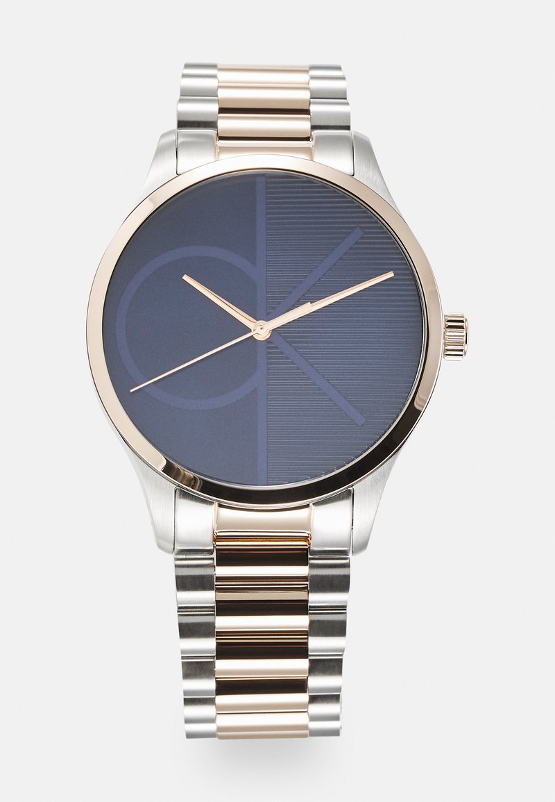 Calvin Klein 3H TWO TONE CG SS SUNRAY DIAL - Watch - silver-coloured ...