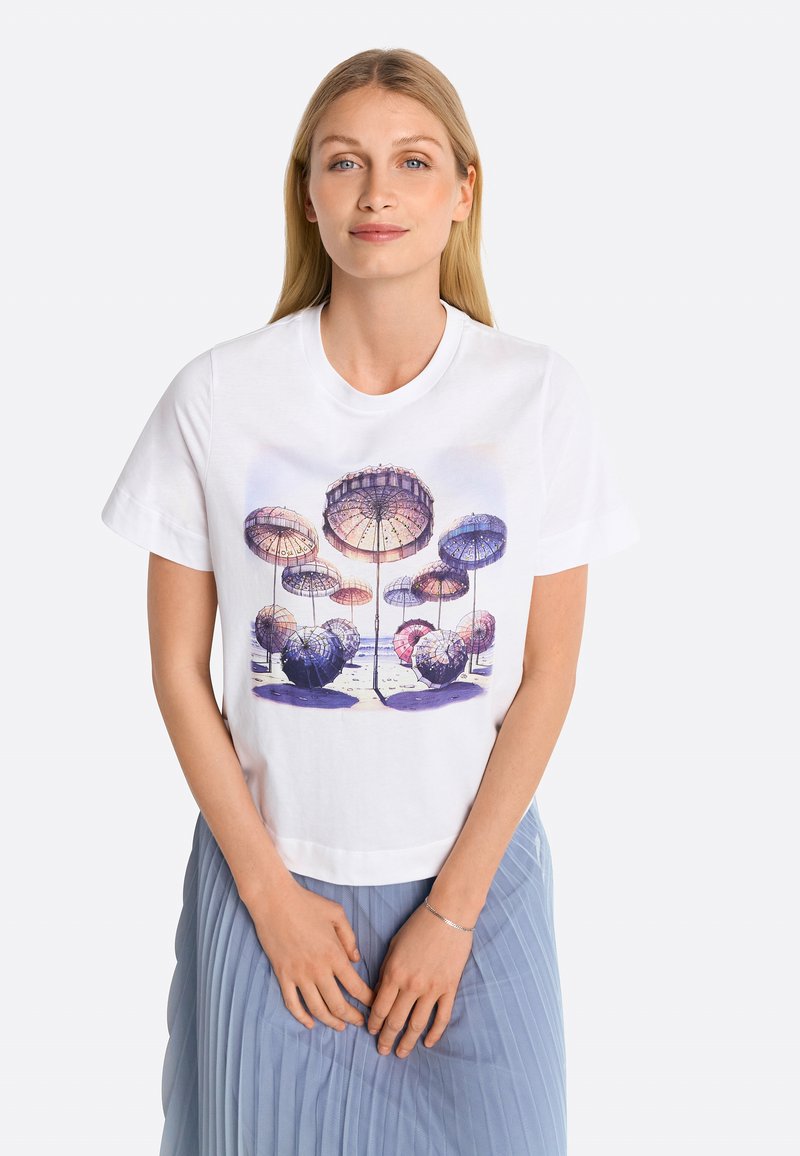 Rich & Royal MIT CREW-NECK - T-Shirt print - white/weiß - Zalando.de