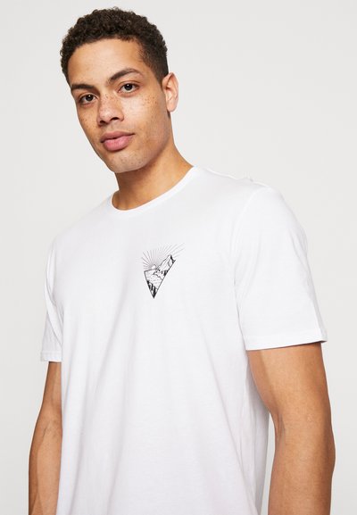 Mister Tee GIVE YOURSELF TIME TEE - Printtipaita - white/valkoinen ...