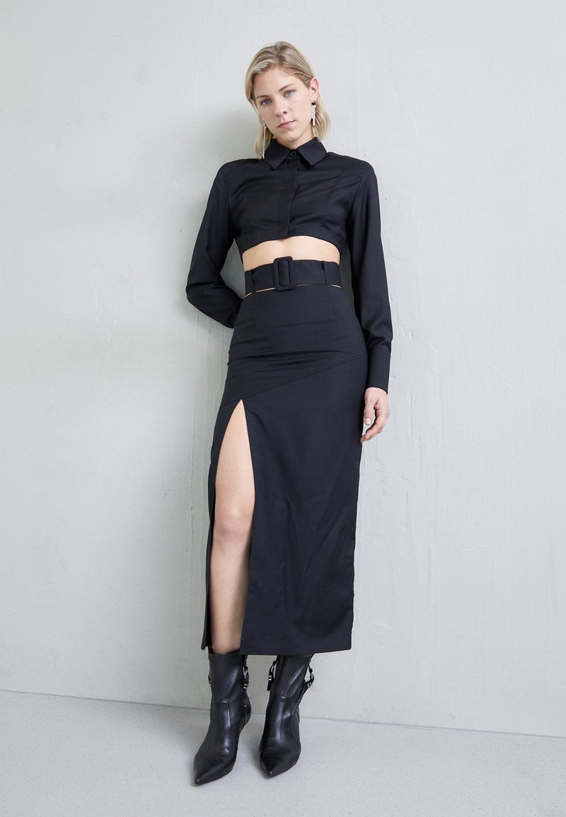 Materiel TWO PART BELT DRESS - Cocktail dress / Party dress - black ...
