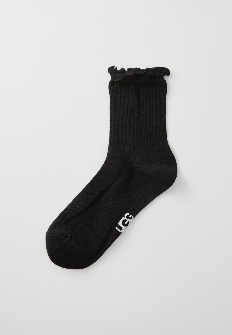 UGG KARSYN LETTUCE EDGE SOCK - Calcetines - black/negro - Zalando.es