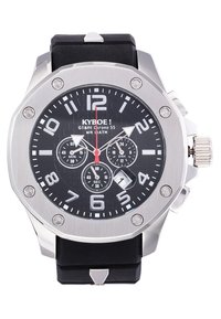 KYBOE KPS-001 GIANT 55 - Chronograph watch - silberfarben/schwarz/black ...