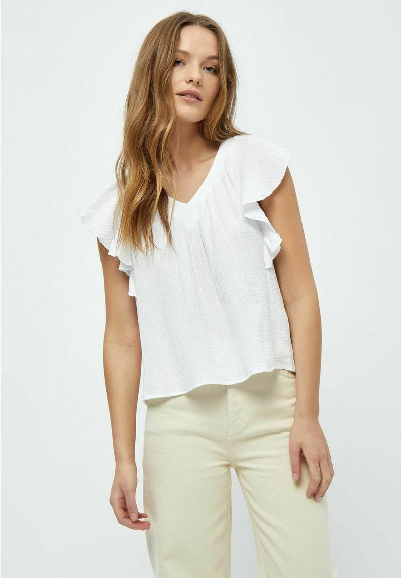 Minus MIHEMMA TOP 4 - Blusa - white/blanco - Zalando.es