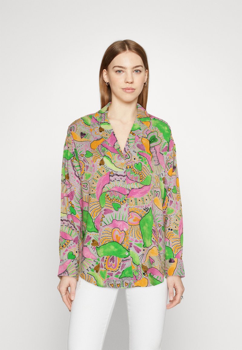 Monki Blusa - grey dusty light/gris - Zalando.es