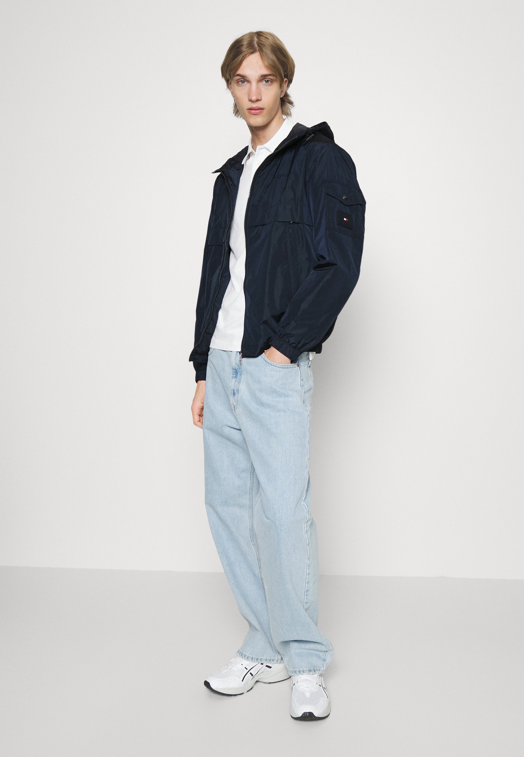 Tommy Hilfiger REGATTA SAIL HOODED JACKET Ubergangsjacke desert sky dunkelblau Zalando