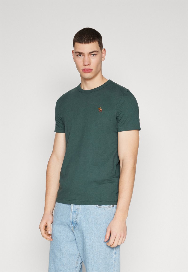 Abercrombie & Fitch SIGNATURE ICON TEE - T-shirt basic - DARKEST SPRUCE/groen - Zalando.be