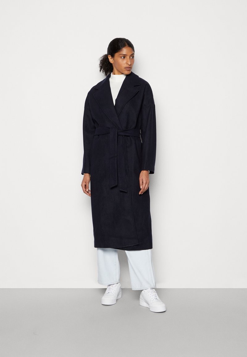 KnowledgeCotton Apparel POPPY LAPEL COAT - Classic coat - total eclipse ...