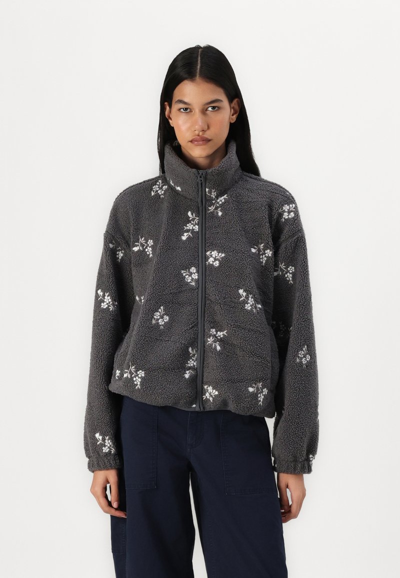 Hollister Co. JACKET - Fleece jacket - magnet ground/black - Zalando.ie