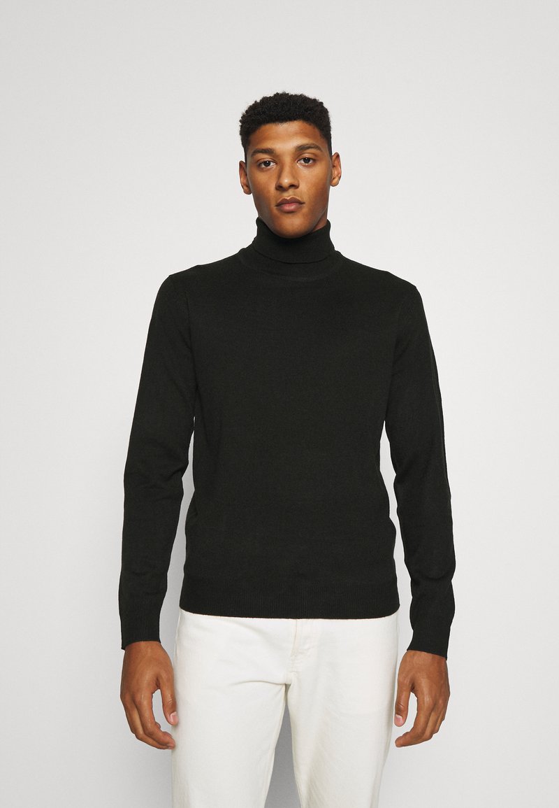 Newport Bay Sailing Club FINE GAUGE ROLL NECK - Jumper - black - Zalando.de