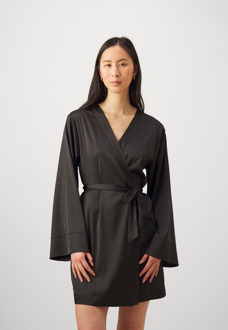 Anna Field Dressing gown - black - Zalando.ie