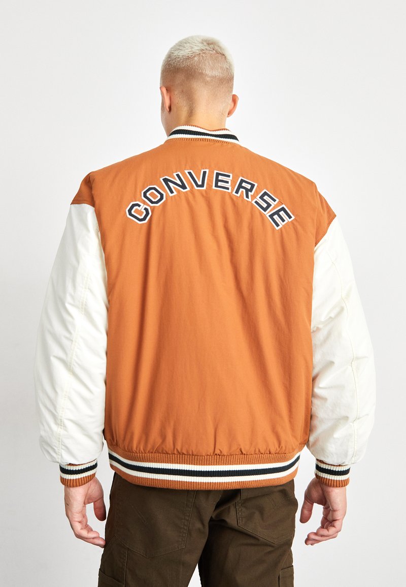Converse ALL STAR VARSITY PADDED JACKET - Bomber Jacket - brown - Zalando