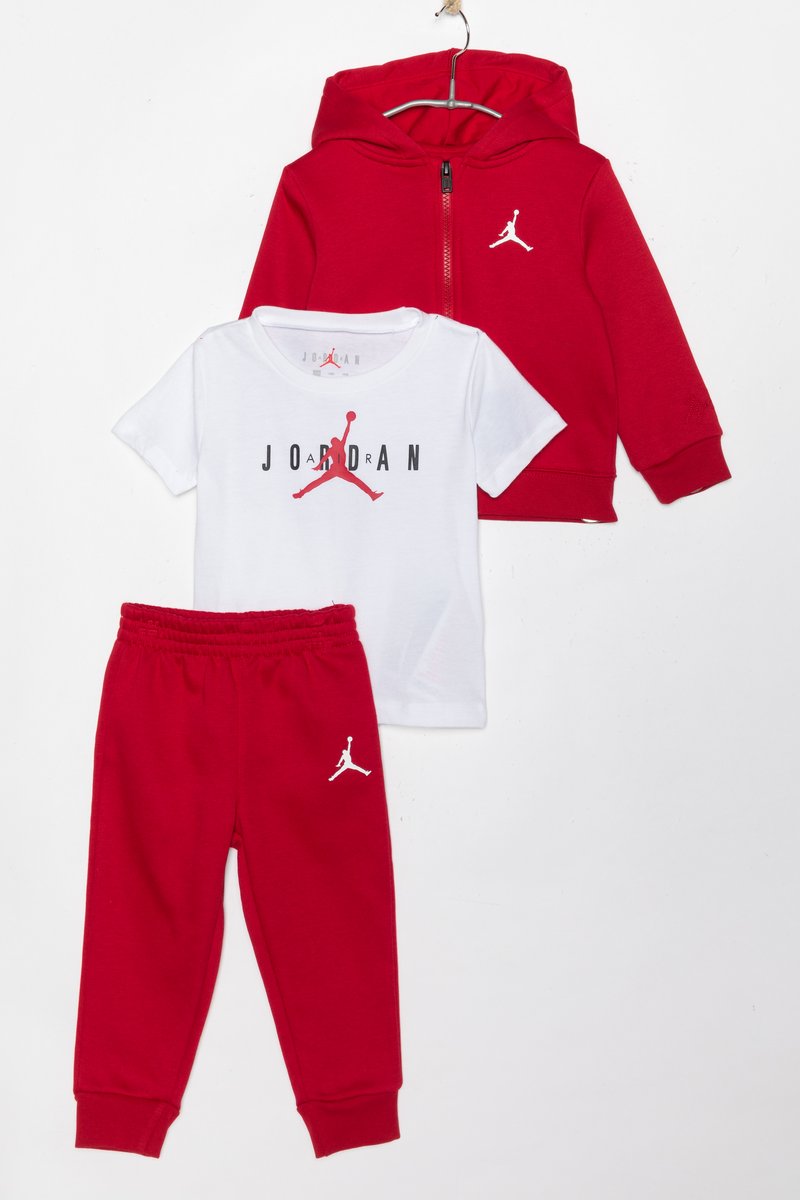 Jordan ESSENTIALS BOX UNISEX SET - Bluză de molton cu fermoar - gym red ...